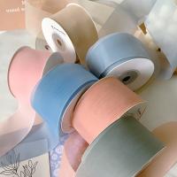 China High Density Polyester Organza Ribbon 40mm For Luxury Gift Packing for sale