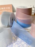 China High Density Polyester Organza Ribbon 40mm For Luxury Gift Packing for sale
