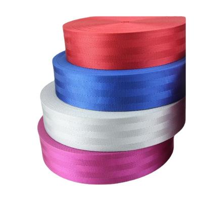 China UHMWPE Seatbelt Webbing 1.0mm Thick 2 Inch Width UV Resistant Polyester Nylon Safety Material for sale