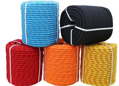 China 8mm-20mm Blue Polypropylene Rescue Rope 100ft Length 1200lbs Strength Double Braided Construction for sale