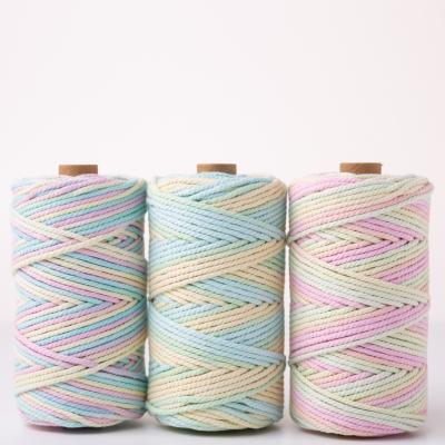 China GreatRibbon GR-00166 3mm Cotton Rope - 550 Pounds Strength, 100m Length for DIY Crafts and Macrame for sale