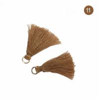 China 3cm Cotton Thread Tassels for Gift Packaging and Garment Decoration - Assorted Colors for sale