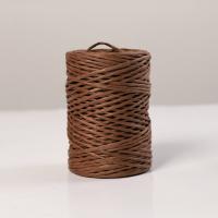 China 2mm Iron Wired Paper Rope - 100m Eco-Friendly Biodegradable Craft Cord for Gift Wrapping and DIY Projects for sale