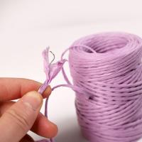China 2mm Iron Wired Paper Rope - 100m Eco-Friendly Biodegradable Craft Cord for Gift Wrapping and DIY Projects for sale