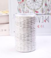 China 2mm Iron Wired Paper Rope - 100m Eco-Friendly Biodegradable Craft Cord for Gift Wrapping and DIY Projects for sale