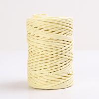 China 2mm Iron Wired Paper Rope - 100m Eco-Friendly Biodegradable Craft Cord for Gift Wrapping and DIY Projects for sale