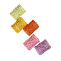 China 2mm Iron Wired Paper Rope - 100m Eco-Friendly Biodegradable Craft Cord for Gift Wrapping and DIY Projects for sale
