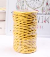 China 2mm Iron Wired Paper Rope - 100m Eco-Friendly Biodegradable Craft Cord for Gift Wrapping and DIY Projects for sale