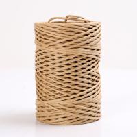China 2mm Iron Wired Paper Rope - 100m Eco-Friendly Biodegradable Craft Cord for Gift Wrapping and DIY Projects for sale
