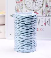 China 2mm Iron Wired Paper Rope - 100m Eco-Friendly Biodegradable Craft Cord for Gift Wrapping and DIY Projects for sale