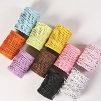 China 2mm Iron Wired Paper Rope - 100m Eco-Friendly Biodegradable Craft Cord for Gift Wrapping and DIY Projects for sale