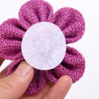 China 8cm Jute Ribbon Flowers - Orange Black Burlap DIY Decorative Accessories for Gift Wrapping for sale