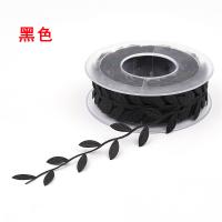 China Polyester Leaf Ribbon Ultrasonic Red Poly Ribbon For Wedding Decoration for sale
