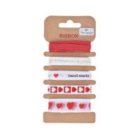 China 4mm 10mm 15mm Printed Polyester Ribbon Custom Printed Ribbon With Logo for sale