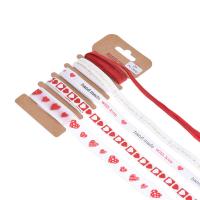 China 4mm 10mm 15mm Printed Polyester Ribbon Custom Printed Ribbon With Logo for sale