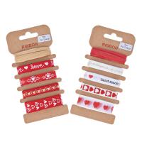 China 4mm 10mm 15mm Printed Polyester Ribbon Custom Printed Ribbon With Logo for sale