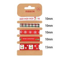 China ODM Polyester Ribbon 2mm 10mm 15mm Christmas Gift Wrap Ribbon for sale
