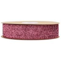 China 25mm Shinny Glitter Velvet Ribbon - Olive Green Double-Faced 10m Roll for Gift Wrapping and Crafts for sale