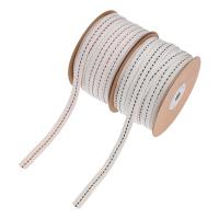 China 10mm x 50 Yard Cotton Stitched Edge Ribbon - ISO9001 Certified for Bags and Luggage Handles for sale