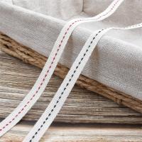 China 10mm x 50 Yard Cotton Stitched Edge Ribbon - ISO9001 Certified for Bags and Luggage Handles for sale