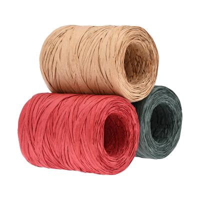 China 5mm x 100m Eco-Friendly Paper Rope - Natural Color Kraft Twine for Crafts and Gift Wrapping for sale