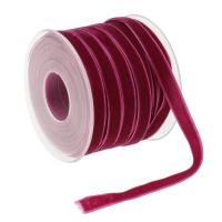 China 10mm x 20Y Elastic Velvet Ribbon for Gift Wrapping and Crafts - ISO9001 Certified Double-Faced Design for sale