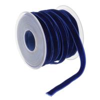 China 10mm x 20Y Elastic Velvet Ribbon for Gift Wrapping and Crafts - ISO9001 Certified Double-Faced Design for sale