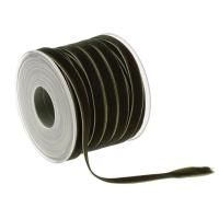 China 10mm x 20Y Elastic Velvet Ribbon for Gift Wrapping and Crafts - ISO9001 Certified Double-Faced Design for sale