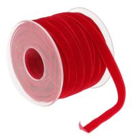 China 10mm x 20Y Elastic Velvet Ribbon for Gift Wrapping and Crafts - ISO9001 Certified Double-Faced Design for sale