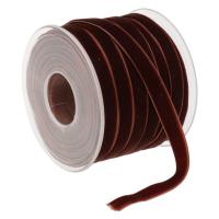 China 10mm x 20Y Elastic Velvet Ribbon for Gift Wrapping and Crafts - ISO9001 Certified Double-Faced Design for sale