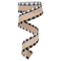China 40mm & 63mm Jute Lattice Ribbon - 10 Yard Biodegradable Burlap for Gift Wrapping for sale