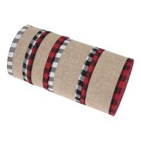 China 40mm & 63mm Jute Lattice Ribbon - 10 Yard Biodegradable Burlap for Gift Wrapping for sale