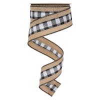 China 10y Length Lattice Burlap Ribbon Biodegradable Bulk Burlap Ribbon for sale