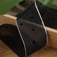China 3 Colors Striped Ribbon 40mm Heart Printed Polyester Ribbon OEM Eco Friendly for sale