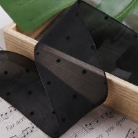 China 25mm-50mm Organza Ribbon With Dot Pattern Printed Polyester Organza Ribbon OEM Eco Friendly for sale