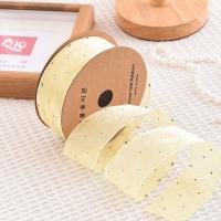 China 4cm*18m Shinny Diamond Polyester Organza Ribbon High Quality Gift Ribbon for sale