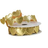 China 1.5cm*9m 2.5cm*9m Heart Shape Valentine's Day Polyester Gift Ribbon For Luxury Gift Packaging for sale
