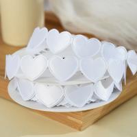 China 1.5cm*9m 2.5cm*9m Heart Shape Valentine's Day Polyester Gift Ribbon For Luxury Gift Packaging for sale