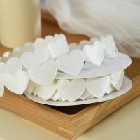 China 1.5cm*9m 2.5cm*9m Heart Shape Valentine's Day Polyester Gift Ribbon For Luxury Gift Packaging for sale