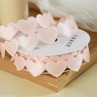China 1.5cm*9m 2.5cm*9m Heart Shape Valentine's Day Polyester Gift Ribbon For Luxury Gift Packaging for sale