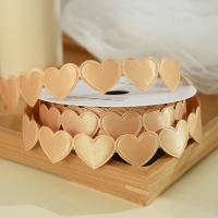 China 1.5cm*9m 2.5cm*9m Heart Shape Valentine's Day Polyester Gift Ribbon For Luxury Gift Packaging for sale