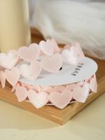 China 1.5cm*9m 2.5cm*9m Heart Shape Valentine's Day Polyester Gift Ribbon For Luxury Gift Packaging for sale