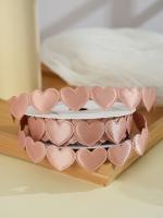 China 1.5cm*9m 2.5cm*9m Heart Shape Valentine's Day Polyester Gift Ribbon For Luxury Gift Packaging for sale