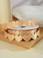 China 1.5cm*9m 2.5cm*9m Heart Shape Valentine's Day Polyester Gift Ribbon For Luxury Gift Packaging for sale