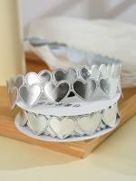 China 1.5cm*9m 2.5cm*9m Heart Shape Valentine's Day Polyester Gift Ribbon For Luxury Gift Packaging for sale