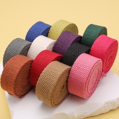 China 20mm-50mm Thickened Polyester Cotton Webbing Strap for Bags and Backpacks - Heavyweight Plain Weave Construction for sale