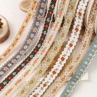 China 15mm x 50 Yard Pastoral Floral Cotton Ribbon for Baking Cake Decoration and Gift Packaging - ISO Certified for sale