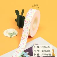 China 20mm*25y Slit Edge Cotton Ribbon For Cake Package And Decoration for sale