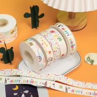 China 20mm*25y Slit Edge Cotton Ribbon For Cake Package And Decoration for sale