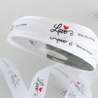 China 2.5cm*36m Valentine's Day Printed Ribbon For Gift Box Package for sale